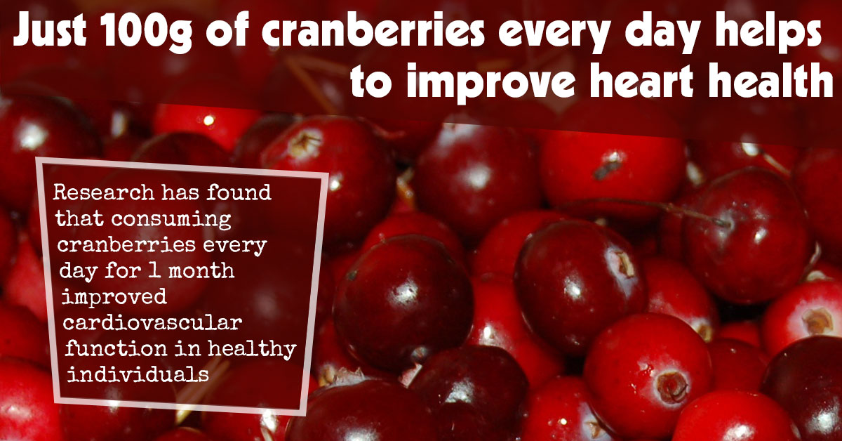 Just 100g of Cranberries Every Day Helps to Improve Heart Health