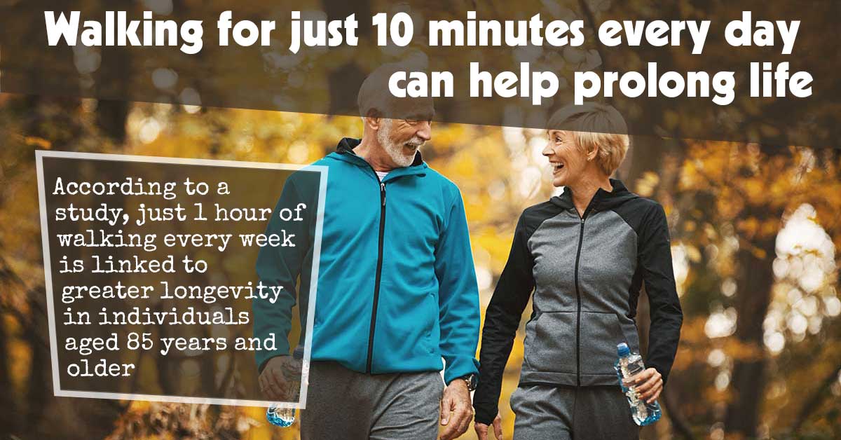 Walking for Just 10 Minutes Every Day Can Help Prolong Life